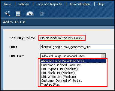 How does the "Add to URL List" feature work? (9.0, 9.2, NG 1000, NG ...
